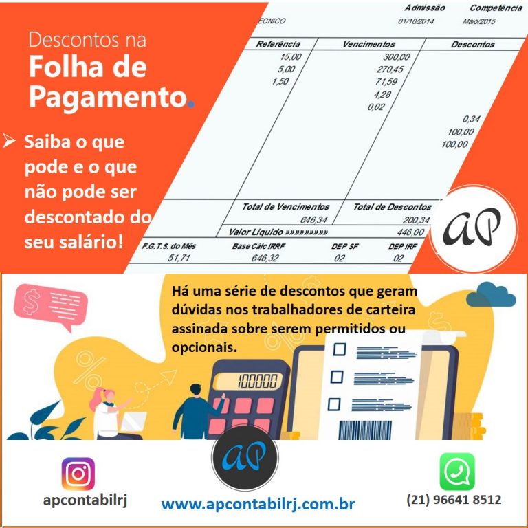 Folha De Pagamento Saiba O Que Pode E O Que Não Pode Ser Descontado Do